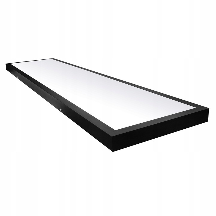 Surface mounted led panel 120x30 black 60w 6000K | LED Panels \ Surface ...