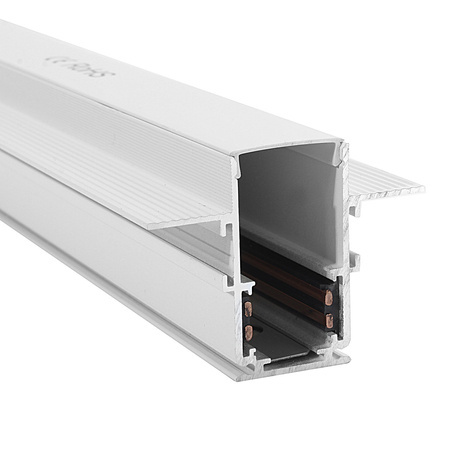 LL-20D flush mounted rail - 12.5 mm plasterboard | Magnetic Rail White ...
